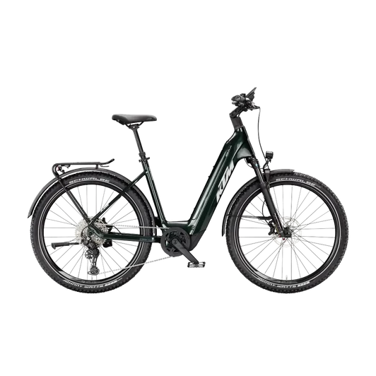 Elektromos MTB kerékpár - KTM MACINA AERA 872 LFC US 60 SMARAGD BLACK színben