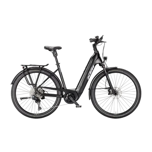 Elektromos trekking- túra kerékpár - KTM MACINA STYLE 820 XL Di2 US 60 DIAMOND BLACK MATT színben