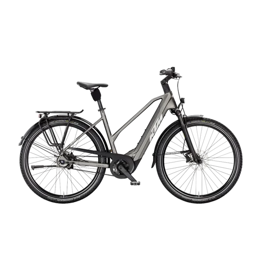 Elektromos városi kerékpár - KTM MACINA CITY PX 830 BELT D 60 MACHINE GREY MATT színben